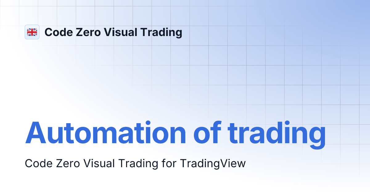 Automation of trading | Code Zero Visual Trading