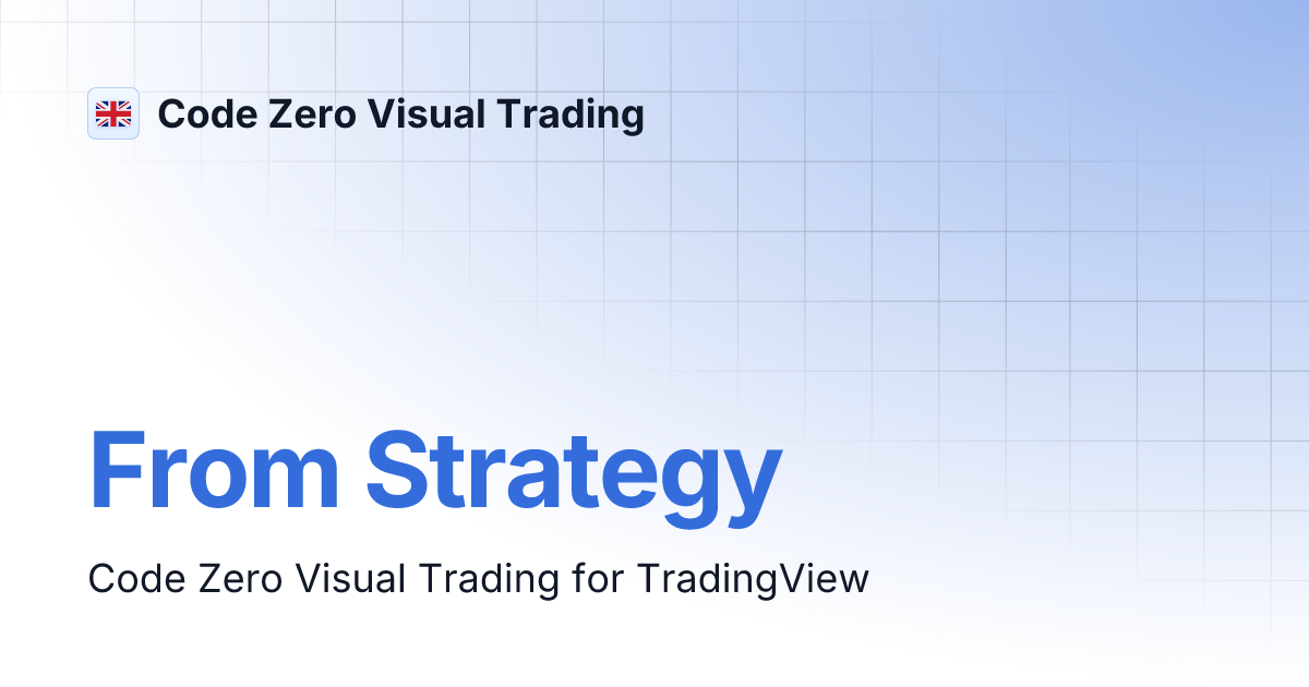 From Strategy | Code Zero Visual Trading